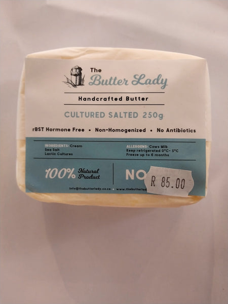 The Butter Lady Salted Cultured Butter 250g – Col'tempo